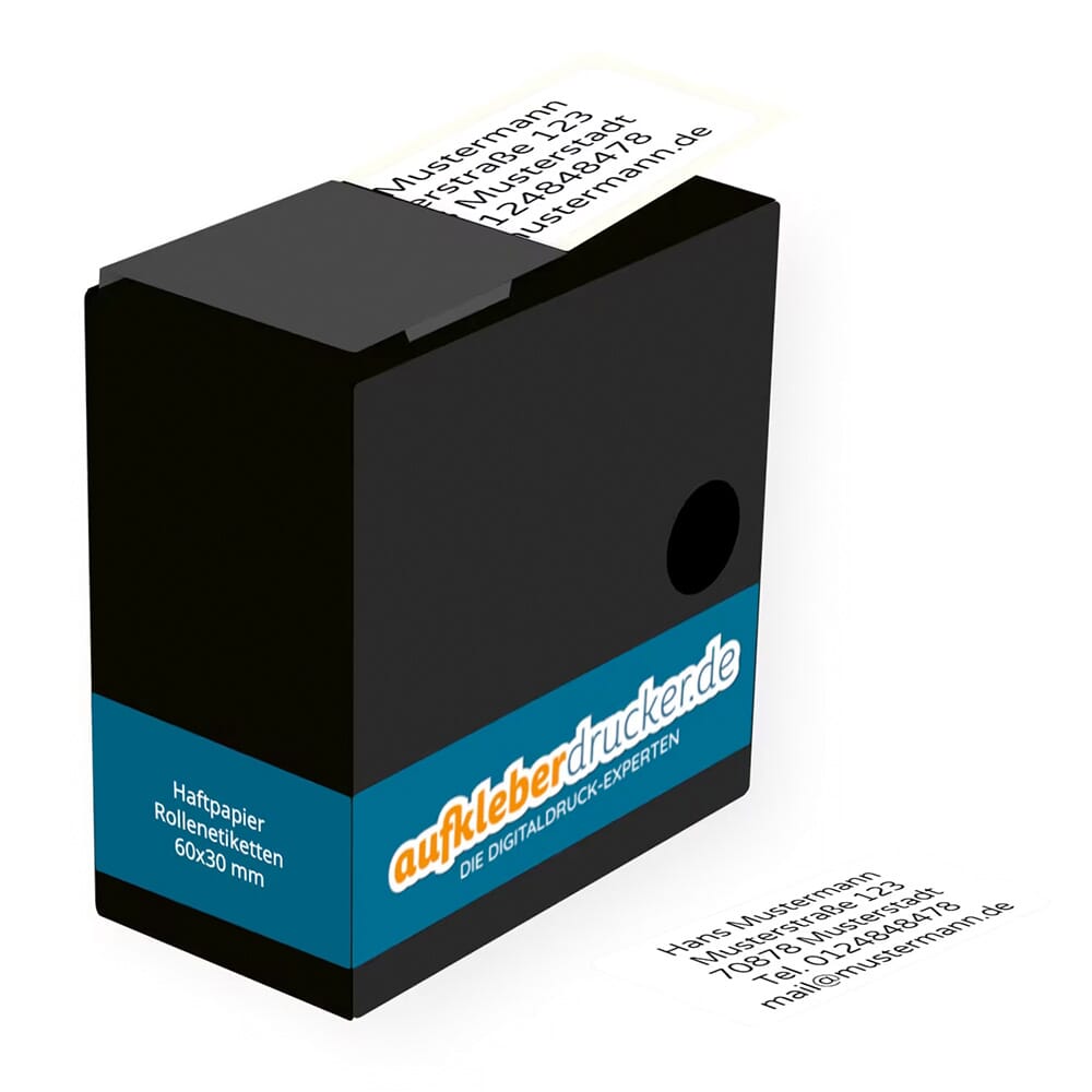 Individuelle Aufkleber in Spenderbox | aufkleberdrucker.at