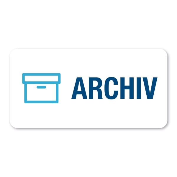 Aufkleber mit Piktogramm "Archiv" | aufkleberdrucker.de