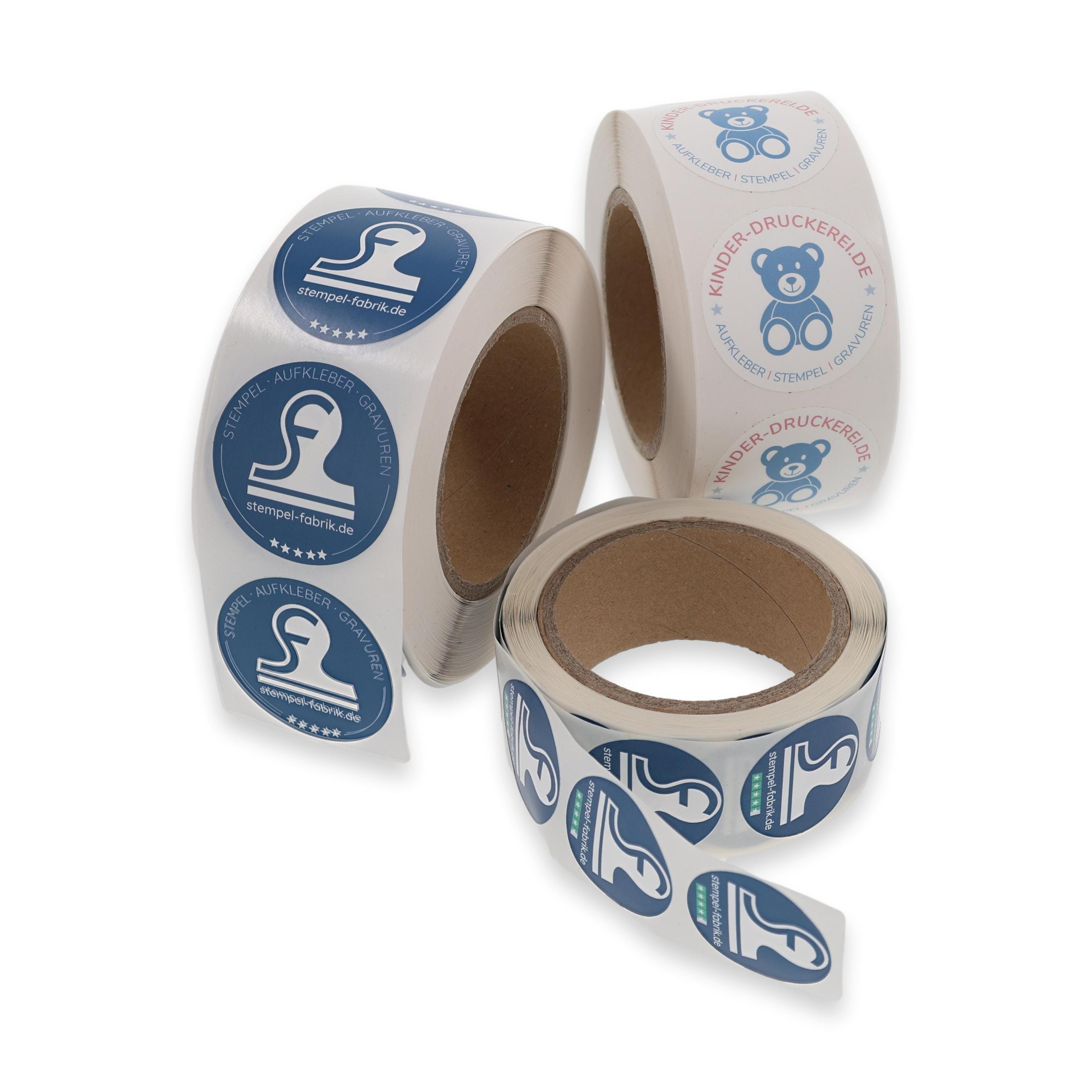 Bedruckte Haftpapier-Etiketten auf Rollen / Digitaldruck Rollenetiketten | aufkleberdrucker.de