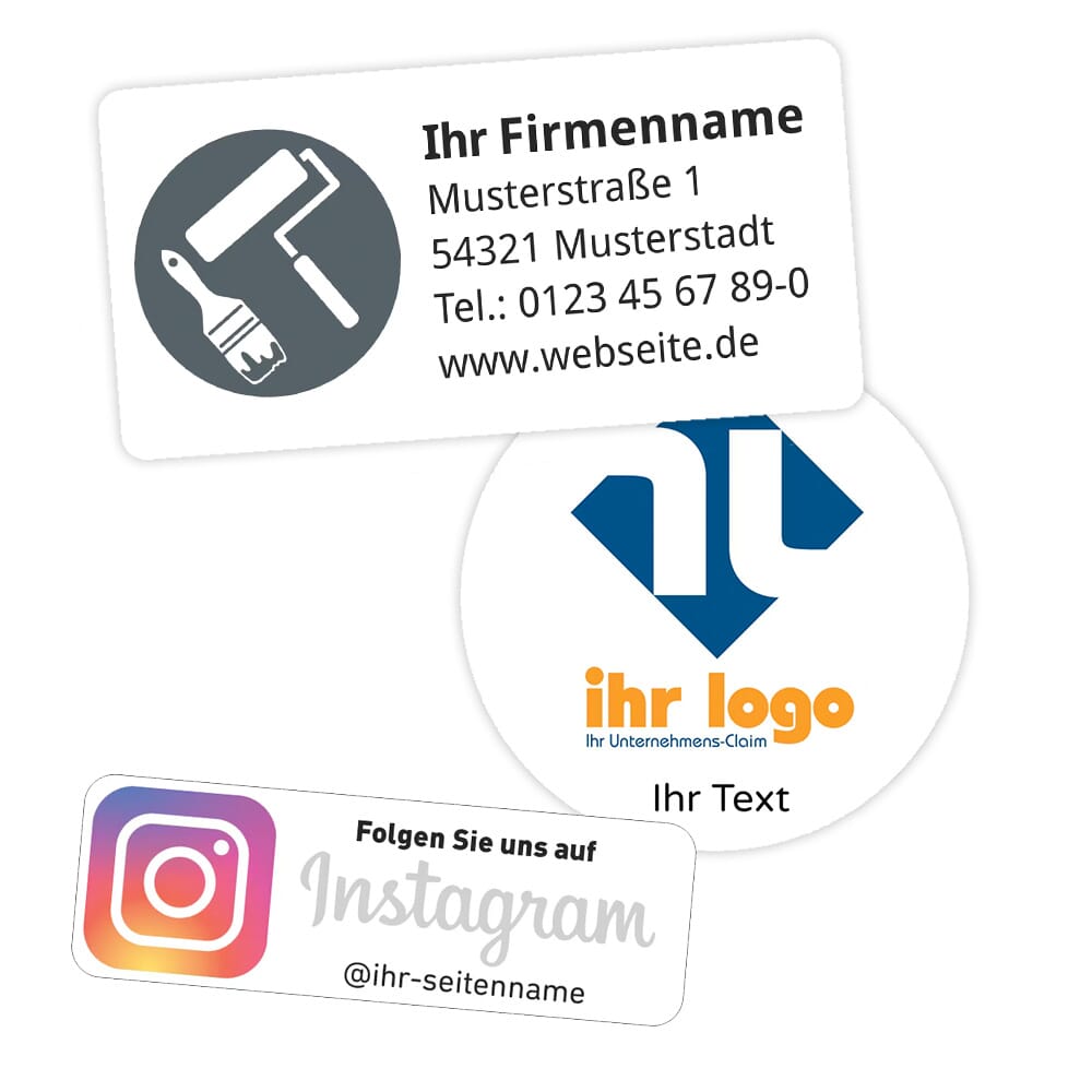 Logo-Aufkleber | Firmenaufkleber | Aufkleberdrucker.ch