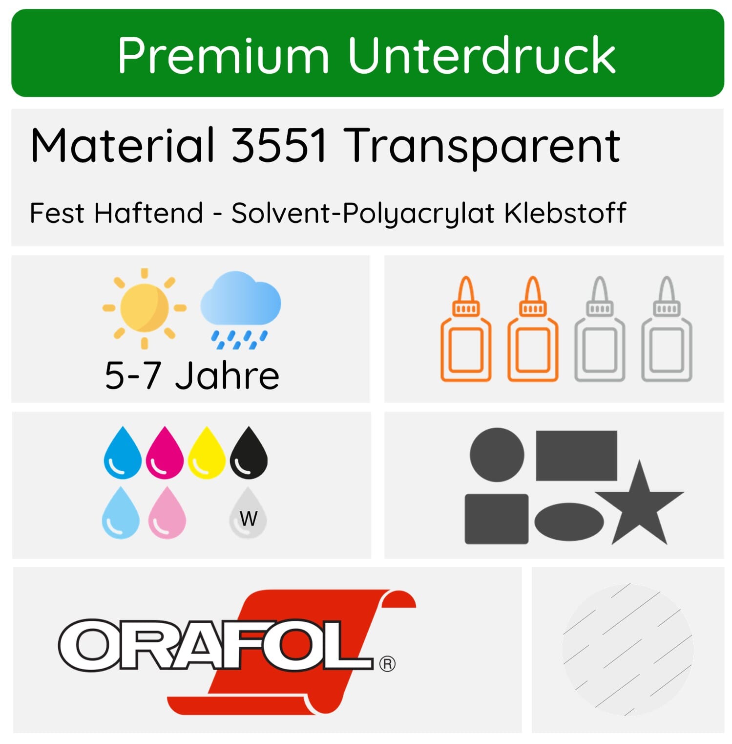 Transparente Vinyl Aufkleber (Sticker) | aufkleberdrucker.de